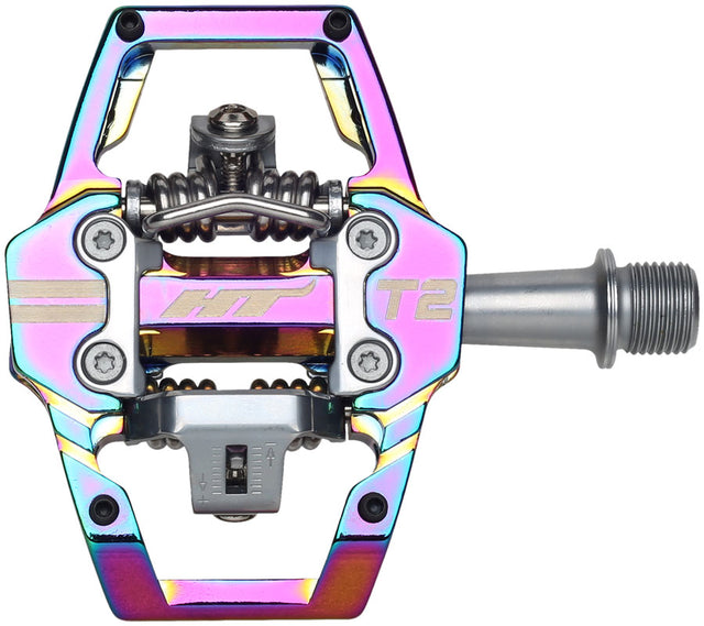 HT Components T2 Pedals - Dual Sided Clipless Platform Aluminum 9/16 ...