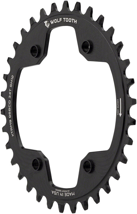 Wolf Tooth 96 BCD Chainring - 96 Asymmetric BCD for 12-Speed Hyperglid ...