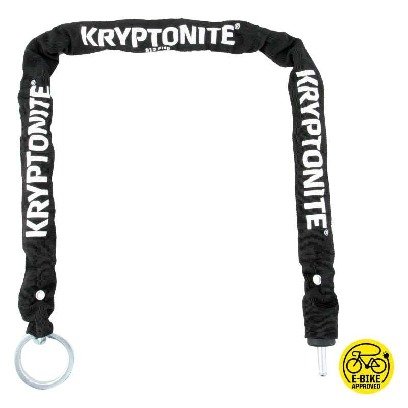 Kryptonite 912 Plug-In Chain Lock - For Ring Lock 9mm 120cm Length Bla ...