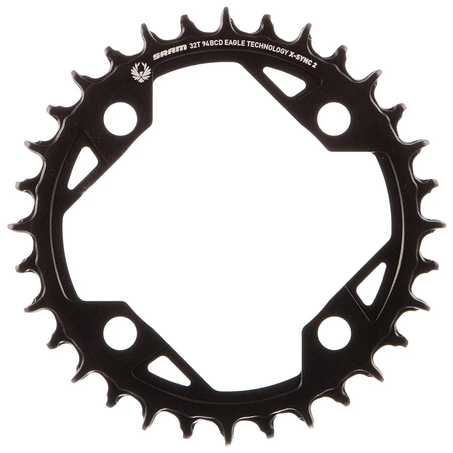 SRAM X-SYNC 2 Eagle E-MTB Chainring - 32t 94 BCD Aluminum Black – Black ...