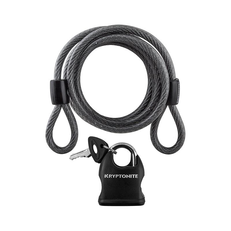 Kryptonite KryptoFlex Cable Lock with Key: 6 x 8mm – Black Mountain