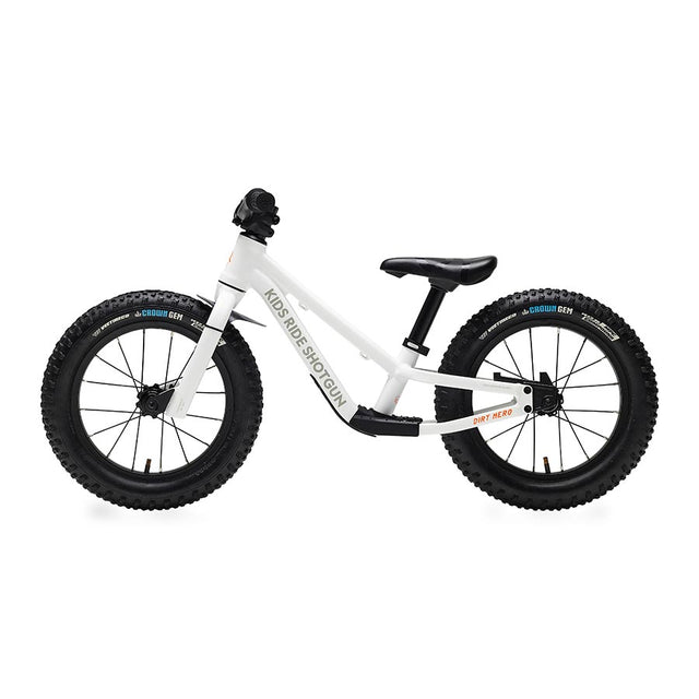 Kids Ride Shotgun Dirt Hero 14'' Push Bike 14'' Without Brake White ...