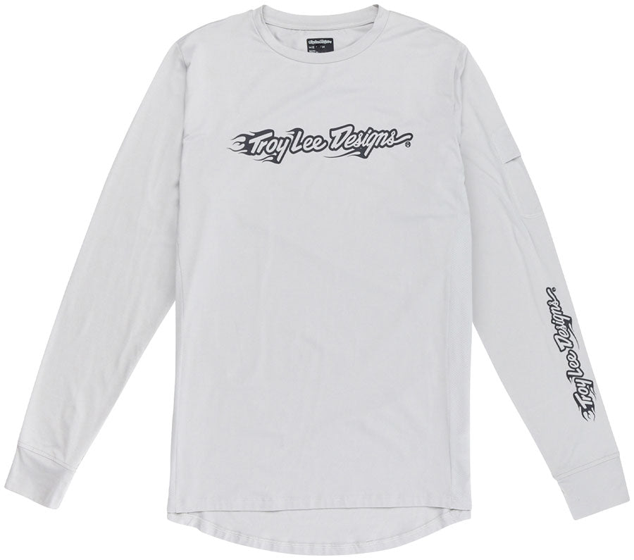 Troy Lee Designs Ruckus Long Sleeve Ride Tee – Burn Out Mist Large – Black Mountain Bicycles