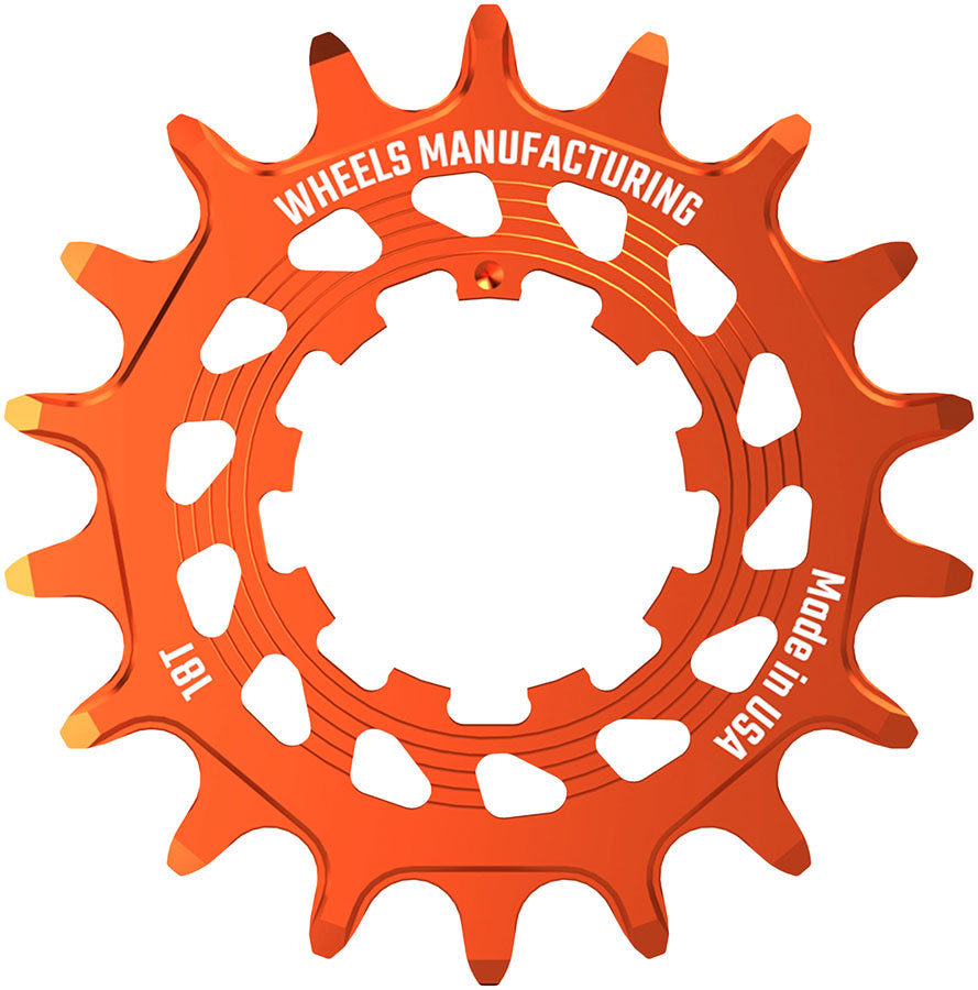 Wheels Manufacturing SOLO HG Cog - 18t Fits SOLO-HG Kits Orange – Black ...